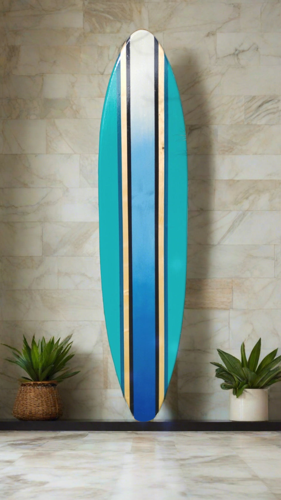 Decosurf- Handmade Surfboard Decoration Artwork- Wood Surfboard Decor