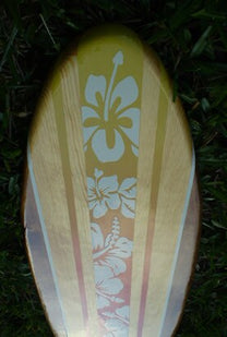 Fire Sunset Wood Surfboard Wall Art Home Decor- Customizable 2-6 foot ...